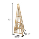 Cedar Large Sized Pyramid Trellis by Prime Retreat, 72"H – Prime ...